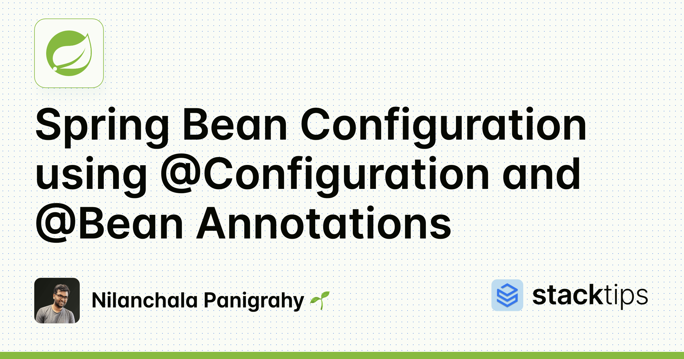 Spring Bean Configuration Using Configuration And Bean Annotations